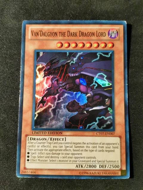 MP YUGIOH VAN'DALGYON THE DARK DRAGON LORD LIMITED Holo CT07-EN007 $3. ...