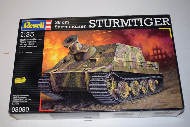 REVELL 03080 38CM Sturmmörser Sturmtiger 1:35 NEU mit OVP EUR 34,95 ...