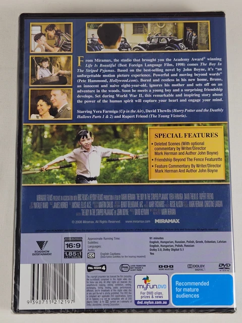 THE BOY IN The Striped Pajamas DVD (New & Sealed) Region 4 $15.80 ...