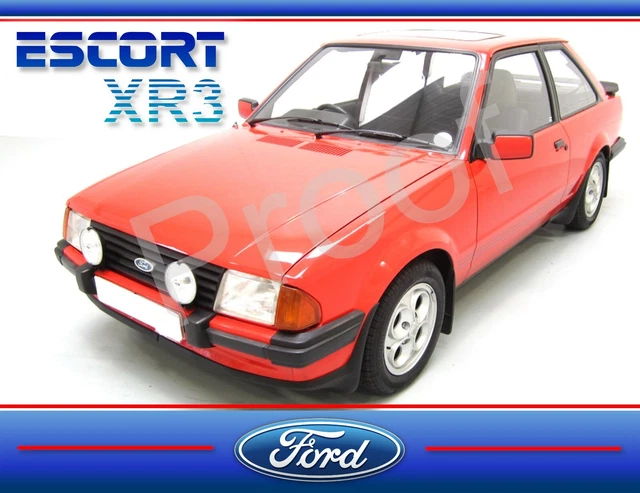 FORD ESCORT XR3 #1075 Sign 10 X 7.7" Garage Shed Metal Aluminium New ...