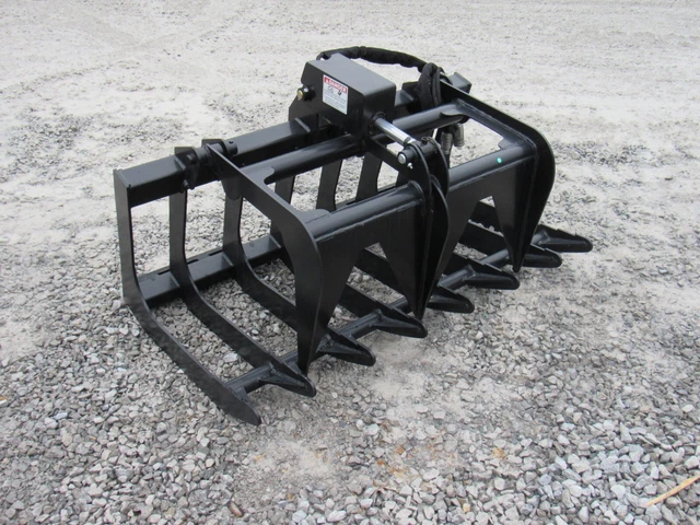 TRACTOR SKID STEER Attachment - 48" Root Rake Grapple Bucket $1,199.99 ...