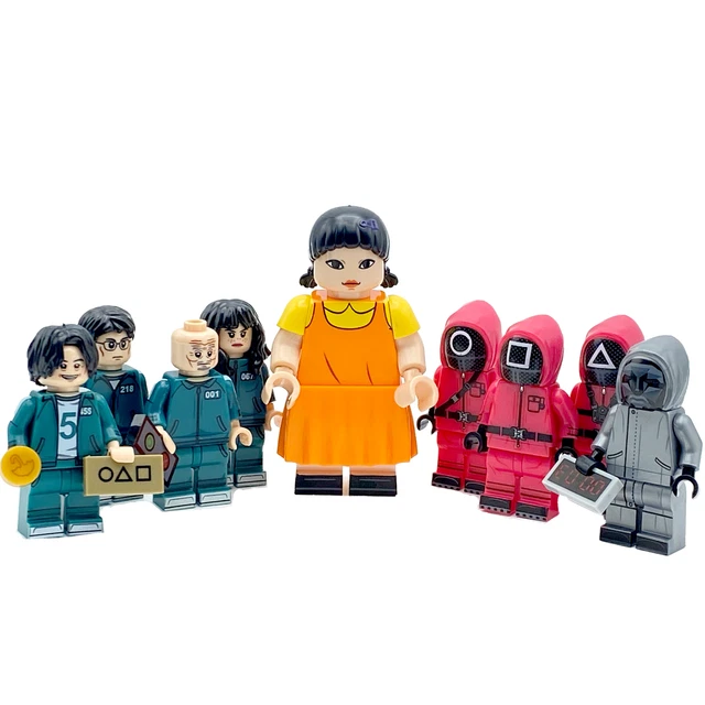 SQUID GAME MINI Figures Squid Game Custom Minifigure Player 456 Soldier ...