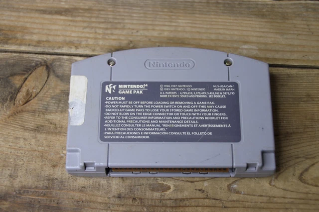 NINTENDO 64 GOLDENEYE 007 Game Cartridge - Sticker on Front Label ...