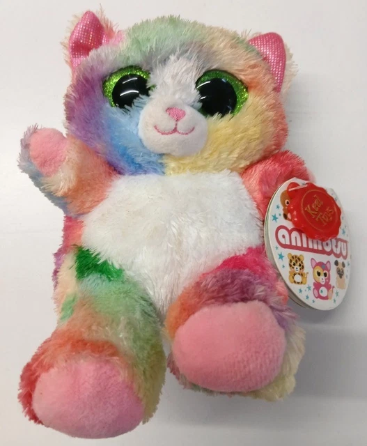 KEEL TOYS RAINBOW Cat Dazzle Animotsu Plush 15cm CG S35 £7.99 - PicClick UK