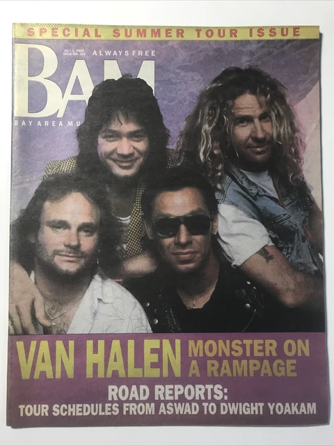 BAM MAGAZINE #286 1988 Van Halen Cover Eddie Monsters Of Rock Tour ...