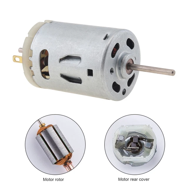 CHGIMPOSS R380 DC Motor 12V 5500RPM Biaxial Output Micro Motor for DIY ...