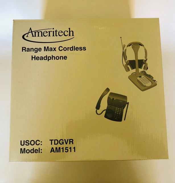 VTECH AMERITECH AM1511 900 MHZ Range Max Cordless Headphone Corded ...