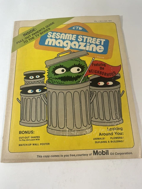 Sesame Street Magazine Volume 1 No 2 Dec 1970 Vintage 13 38