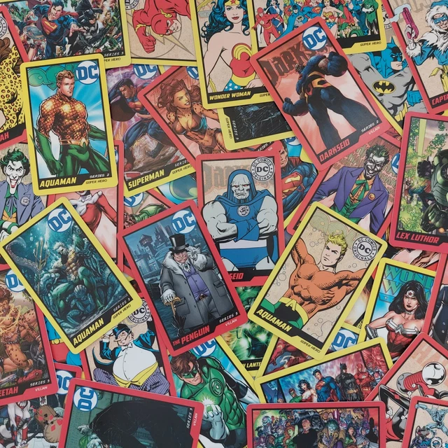 DC COMICS COIN Pusher Arcade Collectable Cards (1 - 16) - Series 1, 2 ...