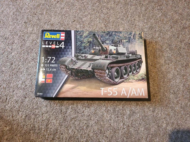 MODEL VEHICLE REVELL T-55 A/AM TANK 1:72 SCALE 03304 EUR 8,03 - PicClick DE