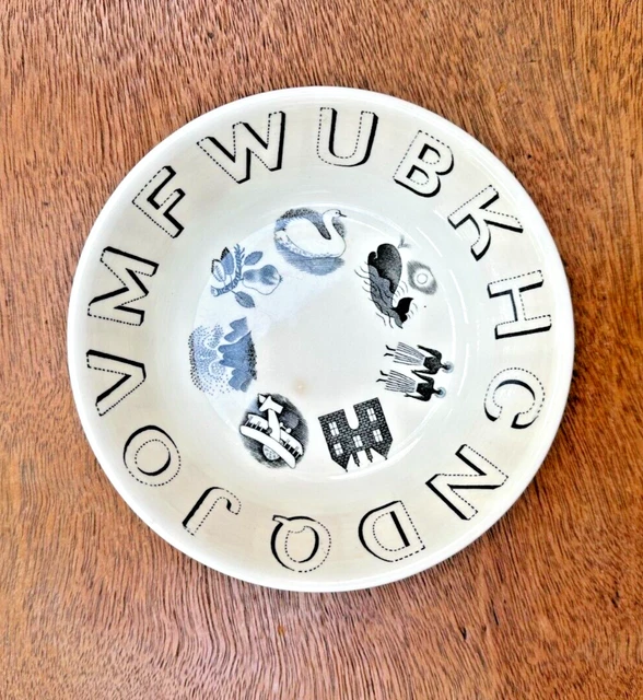 ERIC RAVILIOUS FOR Wedgwood 1930s alphabet bowl £87.00 - PicClick UK