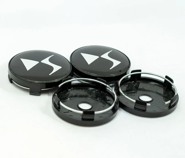 4X60MM DS BLACK Rim Caps Decals Emblems Wheel Center Caps Hubcaps EUR ...