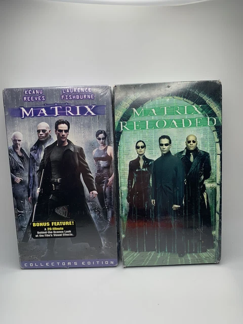 THE MATRIX & Matrix Reloaded Vhs Movies Brand New Factory New Sealed ...