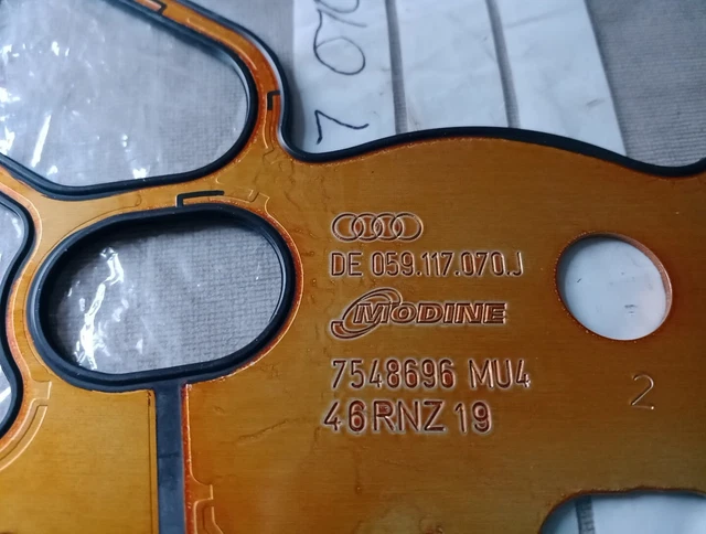 NEW GENUINE OIL COOLER GASKET AUDI A4 3.0TDI 2015 On 059117070J 3.0 TDI ...