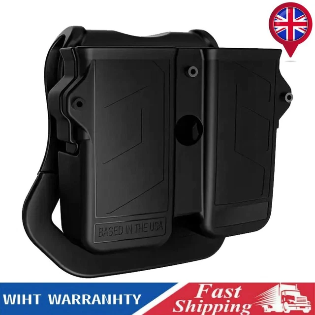 DOUBLE CARRIER STACK Mag Pistol Magazine Holster Pouch for 9mm 10mm .40 ...