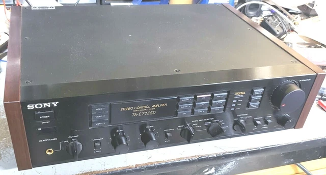 SONY TA-E77ESD Digital Control Preamp Beautiful ES Elevated Standard W ...