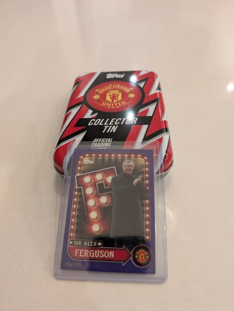 TOPPS 2025/26 MANCHESTER United Collectors Tin Sir Alex Ferguson /175 £ ...