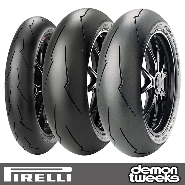 PIRELLI DIABLO SUPERCORSA SP V3 TRIPLE Tyre Set, 120/70 ZR17 x1 & 200/ ...