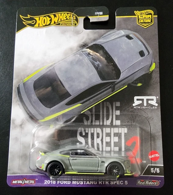 HOT WHEELS CAR Culture Slide Street 2 2018 Ford Mustang RTR Spec 5 ...