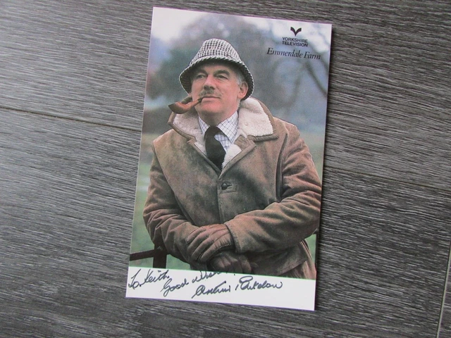 ARTHUR PENTELOW HENRY Wilks Emmerdale Farm Actor Original Hand Signed ...