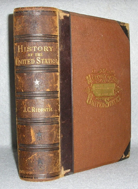 ANTIQUE US HISTORY Book Ridpath United States of America to 1877 ...