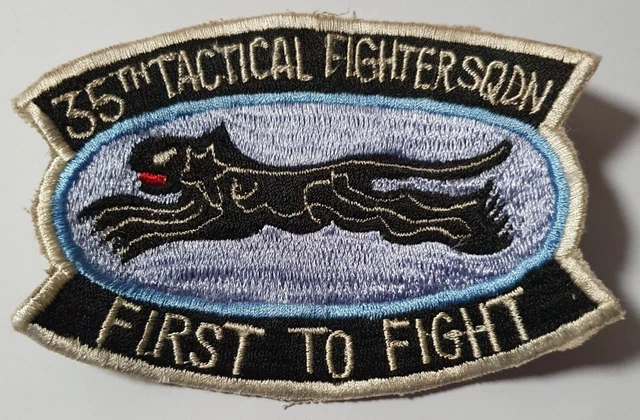 35TH TACTICAL FIGHTER Squadron Vietnam War Patch Badge. First to Fight ...