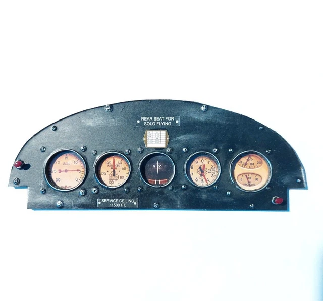 RC PLANE PIPER J-3 Cub 1/5 scale Cockpit panel / dashboard only , super ...