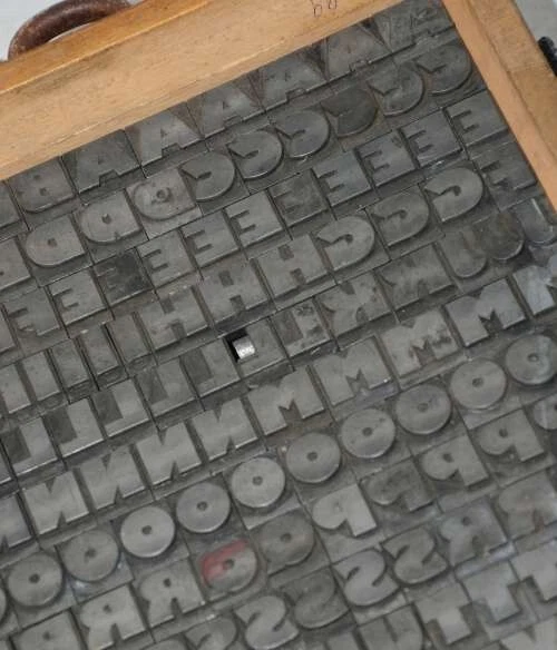 POLICE DE CARACTÈRES GILL NOIR plomb lettres typographie imprimerie ...