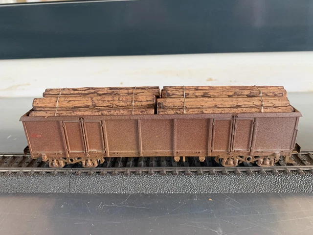 2 X MÄRKLIN Spur H0 4690 offener Güterwagen Eaos / DB gealtert mit ...