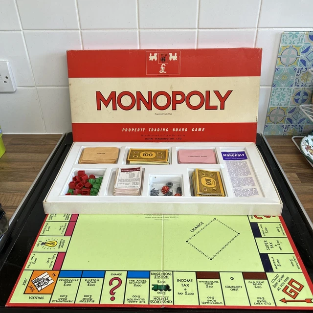 VINTAGE WADDINGTONS ORIGINAL Monopoly Classic 1972 Edition Board Game £ ...