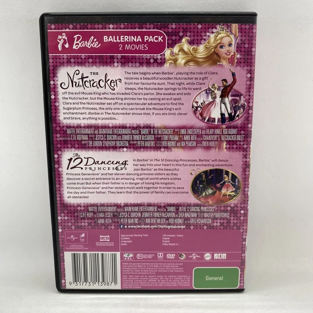 BARBIE BALLERINA PACK & Video Game Hero DVD R4 PAL Nutcracker Dancing ...