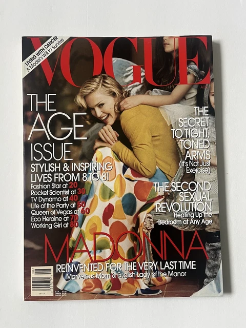2005 AUGUST VOGUE Fashion Magazine - Madonna Cover - Nice Photos £48.05 ...