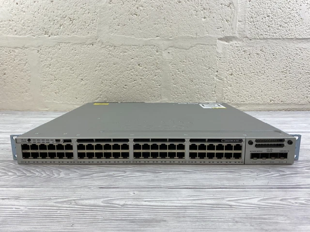 CISCO CATALYST 3850 48-Port Gigabit PoE+ Ethernet Switch - WS-C3850-48P ...