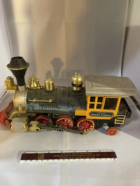 1981 DENVER EXPRESS Bump N' Go New Bright G Scale Battery Floor Train ...
