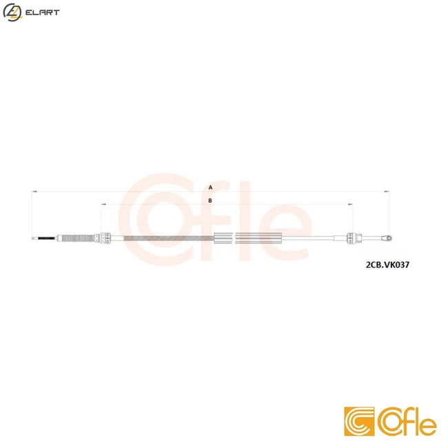 CABLE PULL MANUAL TRANSMISSION 92.2CB.VK037 FOR VW CC/PASSAT/B6/B7 BVX ...