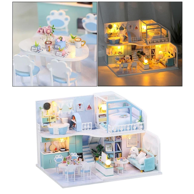 3D DIY MINIATURE Doll House Creative Furniture Adults £32.45 - PicClick UK