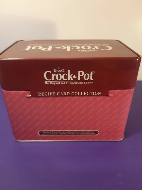 CROCK POT RECIPE Card Collection In Tin * The Original Slow Cooker ...
