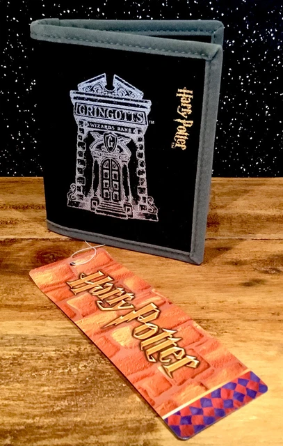 HARRY POTTER GRINGOTTS Wizards Bank Canvas Wallet. Coin Zip. New in ...