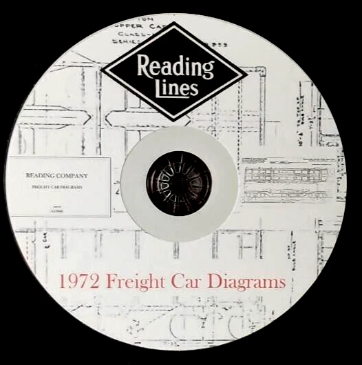 READING RAILROAD 1972 Freight Car Diagrams PDF Pages DVD $18.95 - PicClick