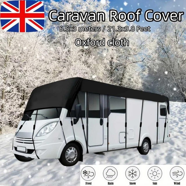 WEATHER-RESISTANT CARAVAN ROOF Cover 210D Oxford Cloth RV Roof Cover ...