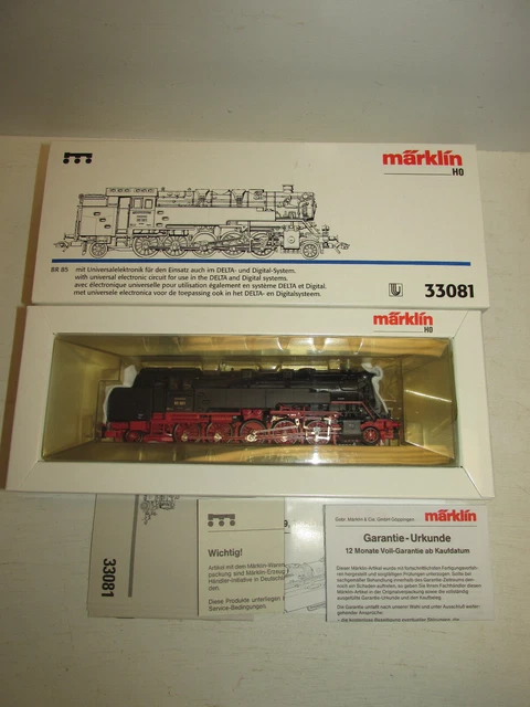 MÄRKLIN 33081 DELTA digital Spur H0 BR 85 Dampflok der DRG BN 85 001 ...