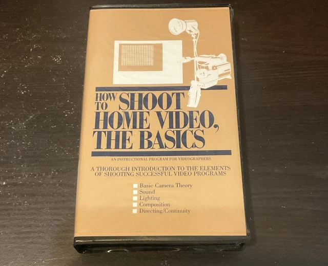 HOW TO SHOOT Home Video, The Basics (VHS, 1985) £18.11 - PicClick UK