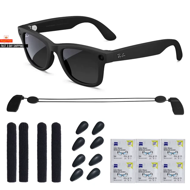 HIBLOKS RAY-BAN META Wayfarer Smart Glasses Nose Pads & Anti-Drop ...