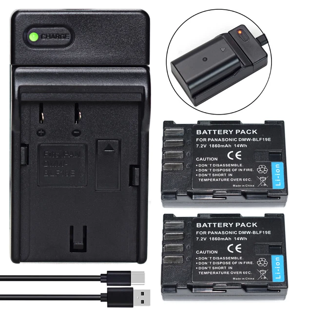 2PACK BATTERY +CHARGER for Panasonic DMW-BLF19e Sigma SD Quattro H ...