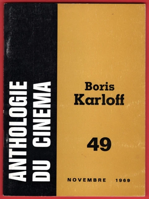 ANTHOLOGIE DU CINÉMA n° 49 - Boris KARLOFF - 1969 EUR 4,00 - PicClick FR