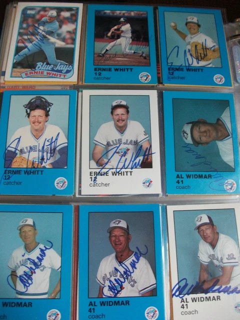1985 TORONTO BLUE Jays Fire Safety Set Al Widmar Autographed Card ...