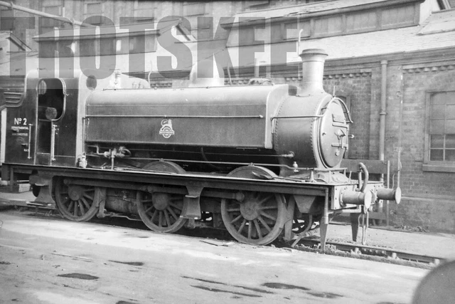 LARGER NEGATIVE BR British Railways Steam Loco 65499 Class J5 1953 ...