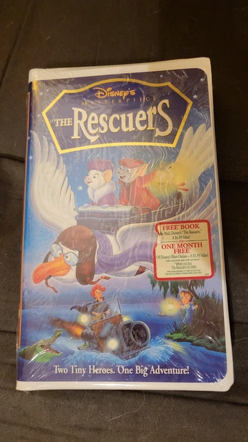 DISNEY'S MASTERPIECE - The Rescuers VHS Recalled Factory Sealed ...