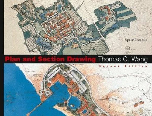 PLAN AND SECTION Drawing by Thomas C Wang: New EUR 76,91 - PicClick FR