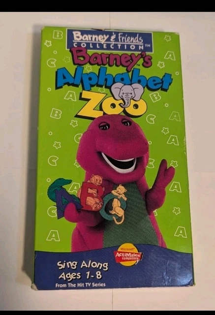 BARNEY FRIENDS COLLECTION Alphabet Zoo VHS 1994 Video Tape Sing-Along ...